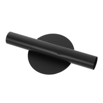 FOMIYES Metall Wandvasenhalter Rund Schwarz mit Kleber&uuml;ckseite f&uuml;r B&uuml;ro und Badezimmer Vielseitige Wandblumendekoration