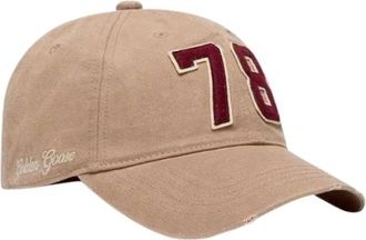 Golden Goose unisex, Accessoires, Brun, Taille: ONE Size Casquette de baseball en toile us&eacute;e