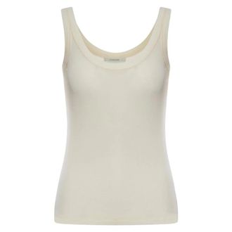 Christophe Lemaire Rib Tank Top - - Tops - Damen - Wei&szlig; - S