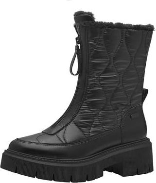 Marco Tozzi Bottines zippées pour Femme 2-26449-43 Botte Tendance, Noir/Comb, 39 EU
