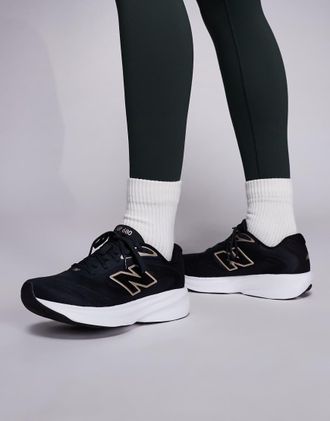 New Balance 680 - Lauf-Sneaker in Schwarz und Wei&szlig;