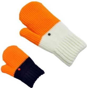 Generic Gants dhiver rigolos en forme doie - Fait &agrave; la main - Cadeau amusant pour petite amie et femme, Enfants et adultes, taille unique