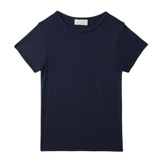 Wakakuu Icons Baby Tee Modal - - Tops - Damen - Blau - XL