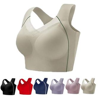 Generic Soutien-gorge correcteur de forme et de levage ultime, soutien dorsal confortable, sans armatures, soutien-gorge correcteur ultime, vert clair, 6XL