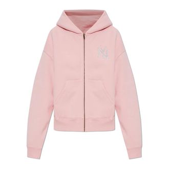 Sporty & Rich New York Yankees Zip Sweatshirt - - Sweatshirts & Hoodies - Damen - Rosa - M