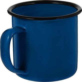 TOPBATHY Camping Geschirr 1 Emaille- Campingbecher Metallbecher Campingbecher mit Griff Klassischer Look Teetasse Becher Wassertrinkbecher für Heimgebrauch//Ta