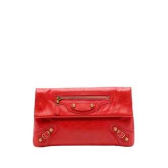 Balenciaga Pre-owned Motocross Envelope Clutch - Femme - Pre-owned - Rouge - Taille: ONE Size