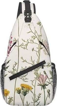 Generic Sac &agrave; dos &agrave; bandouli&egrave;re motif marguerites et fleurs vives pour homme