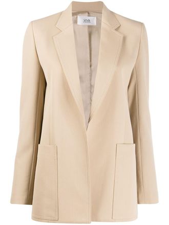 Victoria Beckham Oversized-Blazer - Nude