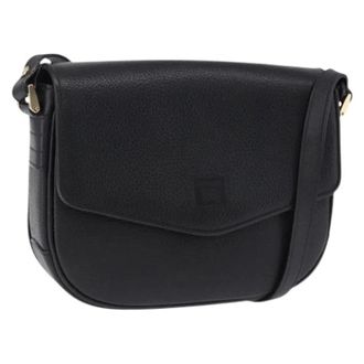 Burberry Sac bandouli&egrave;re en cuir pr&eacute;-poss&eacute;d&eacute; - Femme - Pre-owned - Noir - Taille: ONE Size