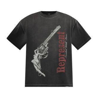 Represent Represent, Homme, Tops, Gris, Taille: M Loaded With Love T-Shirt