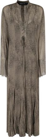 Federica Tosi Femme, Robes, Vert, Taille: 40 FR Abito Lungo Lacci