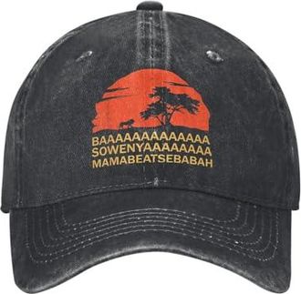 Generic Chapeau dHomme, BAAA SOWENYAAA Casquette de Baseball du Roi Lion Africain Sport Sport Outdoor Sun Chapeau de Camionneur lav&eacute; Cadeau Casquette Retro Lo