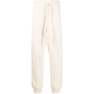 Off-white Diag-Streifen Strick-Trainingshose - - Trousers - Herren - Beige - M