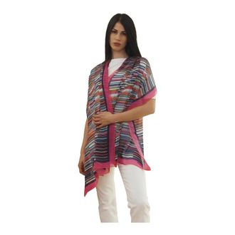 Missoni Seidenstola mit Zickzack-Muster - - Accessories - unisex - Mehrfarbig - ONE SIZE
