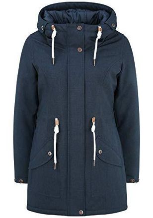 Oxmo Melly Parka Manteau Veste Long pour Femme, Taille:S, Couleur:Insignia Blue (194010)