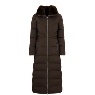 Moose Knuckles Damen Lange Espresso Winterjacke - - Coats - Damen - Braun - M