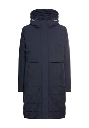 Camel Active Damen teXXXactive Funktionsparka mit Verstellbarer Kapuze Dunkelblau, womenswear-40