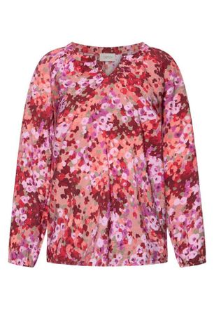Cartoon Shirtbluse Damen mit Raffung