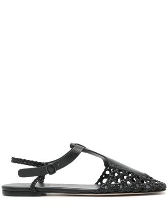 Hereu sandales Reixa en cuir - Noir