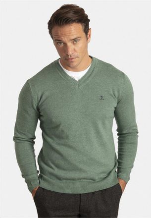 Sir Raymond Tailor Strickpullover Los Angeles (1-tlg) mit klassischem V-Ausschnitt