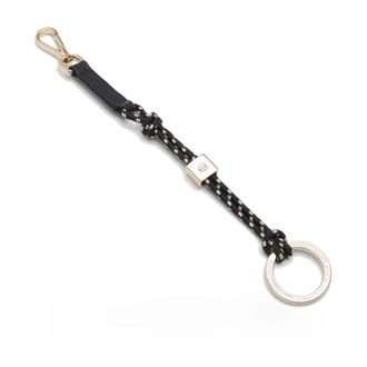 Piquadro Runder Leder-Schl&uuml;sseletui mit Karabiner und Ring - - Accessories - Damen - Schwarzk - ONE SIZE