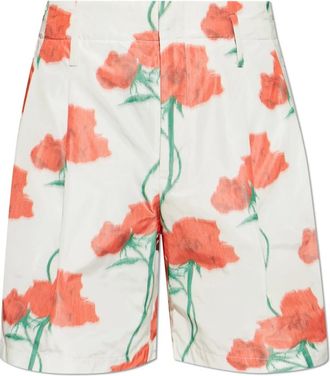 Kenzo Homme, Shorts, Beige, Taille: W42 Floral Motif Shorts