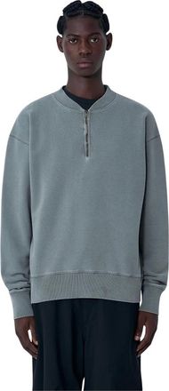 Maison Margiela Homme, Sweatshirts et sweats &agrave; capuche, Gris, Taille: M SweaT-shirt zipp&eacute; en coton
