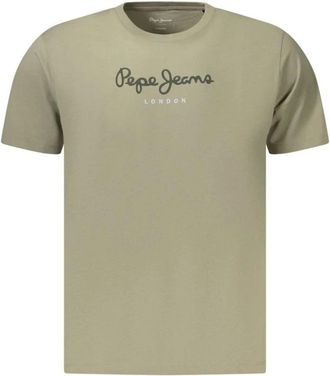 Pepe Jeans London Homme, Tops, Vert, Taille: XL Cotton T-Shirt