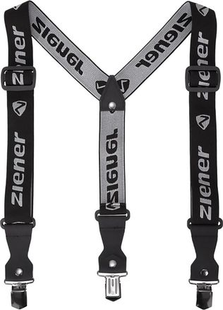 Ziener Braces Clip Schwarz - Abnehmbarer elastischer Hosenträger, Größe M - Farbe Black