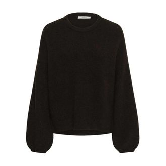 Gestuz Rundhals-Strickware - - Knitwear - Damen - Braun - L