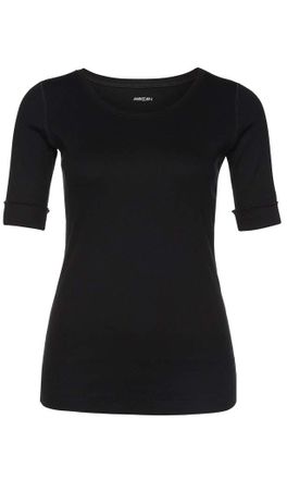 Marc Cain Essentials Damen T-Shirt +E4809J50, Schwarz (Black 900), 40 (4)