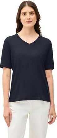 Cecil 3227699 T-Shirt Basique &agrave; col en V, Bleu Universel, XXL Femmes