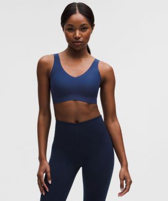 lululemon Brassi&egrave;re Glow Up Maintien l&eacute;ger, bonnets B/C pour Femmes - Bleu - Taille 2XS