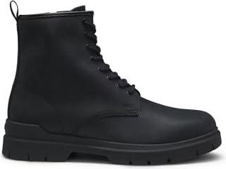 HUGO BOSS Hommes Ryan halb Bottines en cuir avec logo embossé