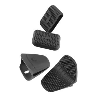 Kochblume Hitze Set | Handschuh, Protec-Griffschutz, Thermo-Fingerschutz, Silikon | (anthrazit, 2er-S)