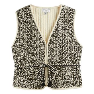 Emile Et Ida Gilet Sans Manches Bennet L&eacute;opard Emile et Ida
