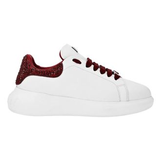 Philipp Plein Femme, Chaussures, Blanc, Taille: 37 EU Low Top Baskets Mix Strass