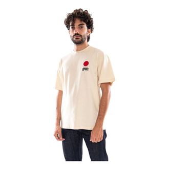 Edwin Sun TS SS - Homme - Tops - Beige - Taille: S