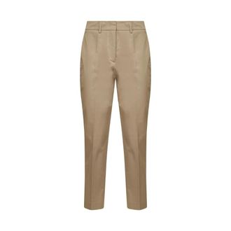 Blanca Vita Femme, Pantalons, Beige, Taille: 40 FR Pantalon fusel&eacute; pliss&eacute;