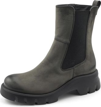 Paul Green Damen Chelsea-Boots, Frauen Chelsea Boots,Schlupfstiefel,Bootee,Booties,halbstiefel,Kurzstiefel,uebergangsschuhe,Grau (Iron),37.5 EU / 4.5 UK