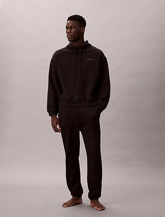Calvin Klein Gesteppter Lounge-hoodie Aus Fleece - Black - Herren - XL