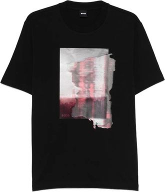 BOSS C-Taut printed T-shirt - Schwarz