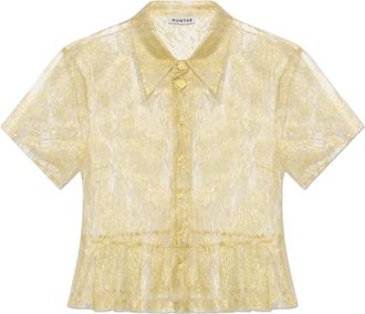 Munthe Femme, Blouses et Chemises, Jaune, Taille: 42 FR Bustona Top
