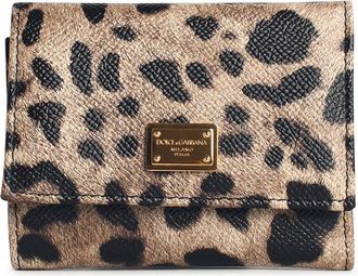 Dolce & Gabbana Dauphine L&eacute;opard Lear Portafolgio