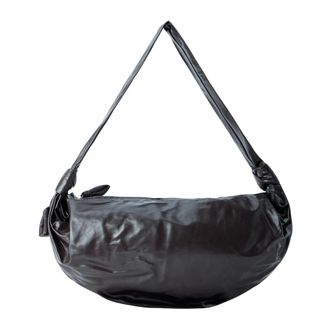 Christophe Lemaire Gro&szlig;e weiche Croissant Tasche - - Bags - Damen - Braun - ONE SIZE