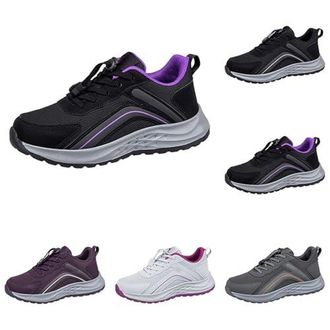 Generic Baskets l&eacute;g&egrave;res et respirantes pour femme - Chaussures de course &agrave; pied antid&eacute;rapantes - Chaussures de sport plates &agrave; lacets - Pour le fitness et les 