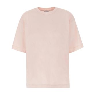 Burberry L&auml;ssiges Baumwoll-T-Shirt f&uuml;r M&auml;nner - - Tops - Damen - Rosa - XS