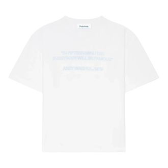 Études Studio Homme, Tops, Blanc, Taille: S T-shirt AW Quote en coton