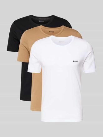 HUGO BOSS Regular Fit T-Shirt aus reiner Baumwolle im 3er-Pack Modell CLASSIC